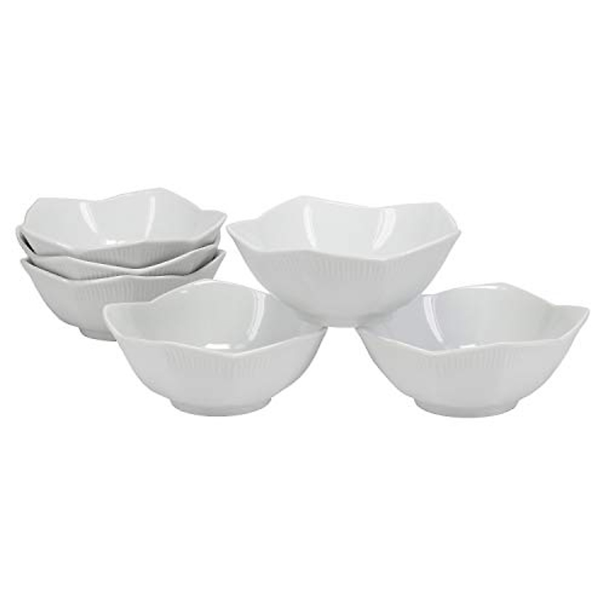 BIA Cordon Bleu Porcelain Lotus Bowls, One Size, White (900138S6SIOC)