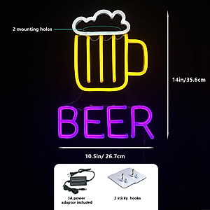 Miller Lite Neon Light Sign Lighted Beer Signs LED Neon Signs Beer Bar Pub Recreation LED Neon Lights Art Wall Decorative Sign 12v power adapter included