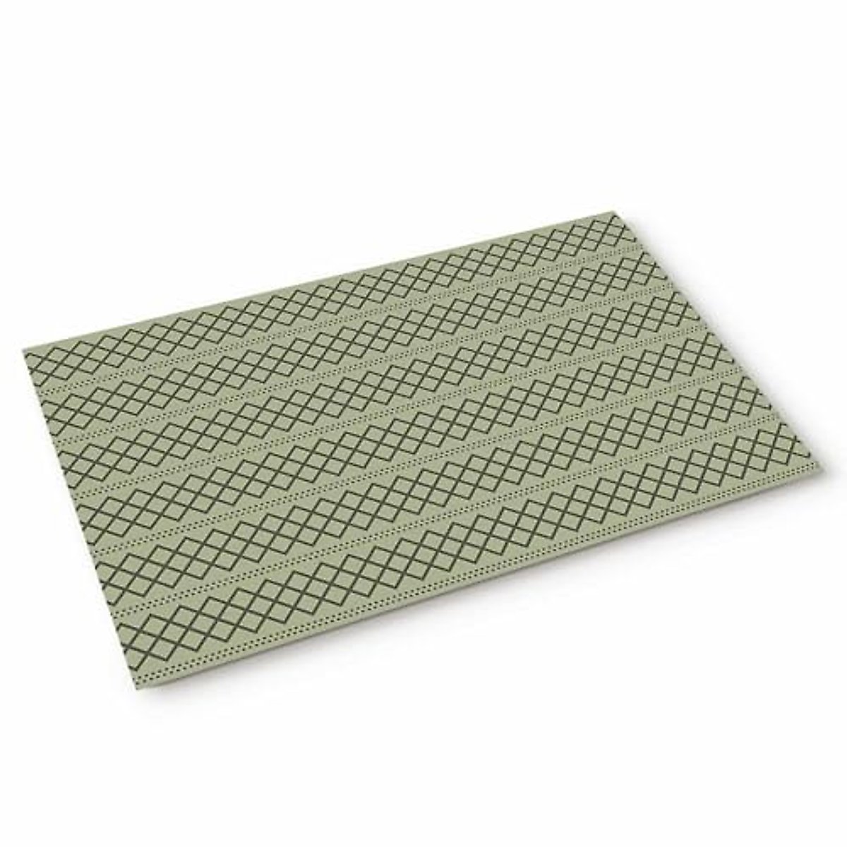 Indoor Door Mat,Solid Sage Green 18 x 30 inch Large Non-Slip Absorbent Dirt Entrance Mat, Washable Low Profile Inside Floor Mat Doormats for Entryway