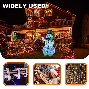 QuairBrez Holiday Light Clips Christmas Light Clips Light Hanger Hooks for Gutters, Strengthen Light Hooks for Holiday Party Light Strings Outdoor Hang Gutter Hooks for Halloween Xmas Decoration