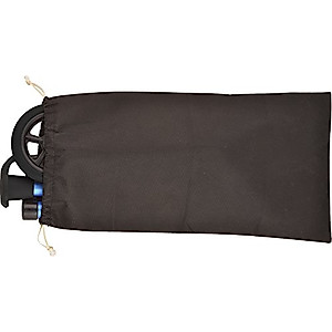 NOVA Medical Products Folding Walker with 5” Front Wheels, Glide Skis and Mobility Bag, Portable and Great for Travel, Blue