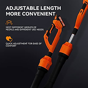 MIUI Leaf Blower - Cordless with Battery and Charger, Electric Cordless Leaf Blower 6 Speed Mode, Battery Powered Handheld Blowers for Lawn Care, Patio, Blowing Leaves and Snow