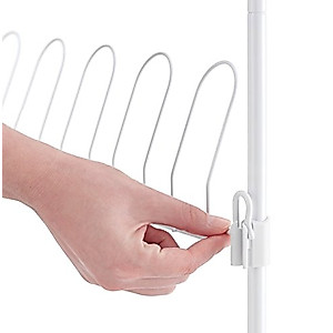 Whitmor 18-Pair Over The Door Shoe Rack, Unisex, White