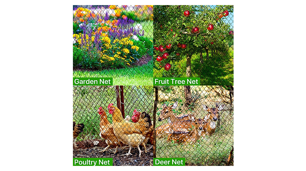 Bird Netting for Chicken Coop & Garden - Heavy Duty 50x50ft