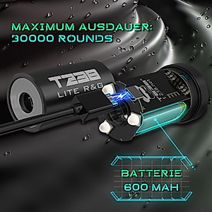 T238-LITE R&G Airsoft Tracer Unit, Spitfire Tactical Muzzle Flash Simulator for Airsoft/Gel Blaster with 14mm CCW Threaded Interface