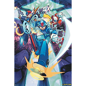 Mega Man X Art Video Game Video Gamer Classic Retro Vintage 90s Gaming MegaMan Capcom Legacy Collection Megaman 11 Mega Man X Dr Wily Cool Wall Art Print Poster 12x18