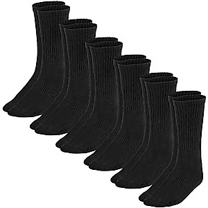 Realtree Comfort Dry Cushioned Crew Black Mens Socks Size 6-12 (Tall)