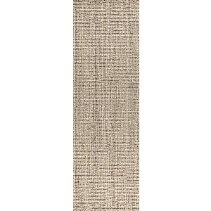 JONATHAN Y NRF102B-2 Pata Hand Woven Chunky Jute Light Ivory 2 ft. x 8 ft. Runner-Rug, Farmhouse, Easy-Cleaning, for Bedroom, Kitchen, Living Room,