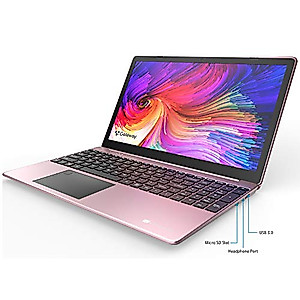 Gateway 15.6" FHD Ultra Slim Laptop Computer, Intel Quad-Core i5 1035G1 up to 3.6GHz(Beat i7-8565U), 16GB DDR4 RAM, 256GB SSD, Fingerprint Scanner, HDMI, Windows 10, Rose Gold, 64GB Flash Drive