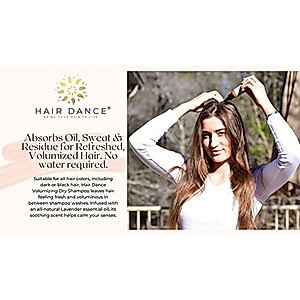 Dry Shampoo Volume Powder. Natural and Organic Ingredients. For Blonde and Dark Hair. Lavender Oil Scented.