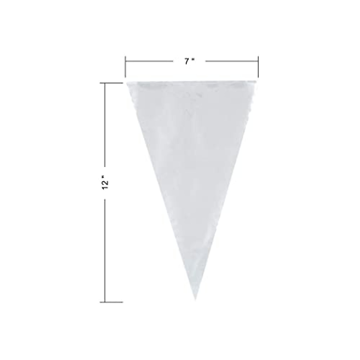 Keenpioneer Piping Bag - Disposable Cake Decorating Bag 56 Count (16 inch, Clear) and 100 Count (12 inch, Clear)