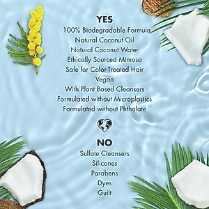 Love Beauty And Planet Volume and Bounty Hair Shampoo Thickening Coconut Water & Mimosa Flower Sulfate Free 3 oz, 12 Pieces