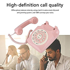 Antique Telephone, High‑Definition Call Quality Stable Signal Vintage Landline Telephone for Home for Office