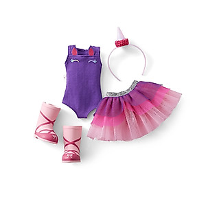 American Girl WellieWishers Emerson 14.5" Doll, Purple,silver