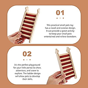 LUOZZY Hamster Nest Ladder Multi-Function Stand Attic Syrian Hamster Toy Cage Landscape Supplies