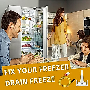 DA61-06796A Clip Drain Evaporator for Sam-sung Refrigerator Defrost Drain Clip AP5579885,with Defrost Temp Sensor DA32-0006W,Refrigerator Defrost Sensor DA32-00006S