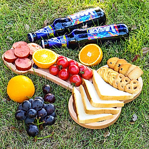 Funny Aperitif Board, Large Solid Wood Cheese Board and charcuterie Platter, Unique Serving Tray for Crackers Steak Fruit Meat and Wine, Ideal Bachelor Party and Wedding Gift (15.7 inch)