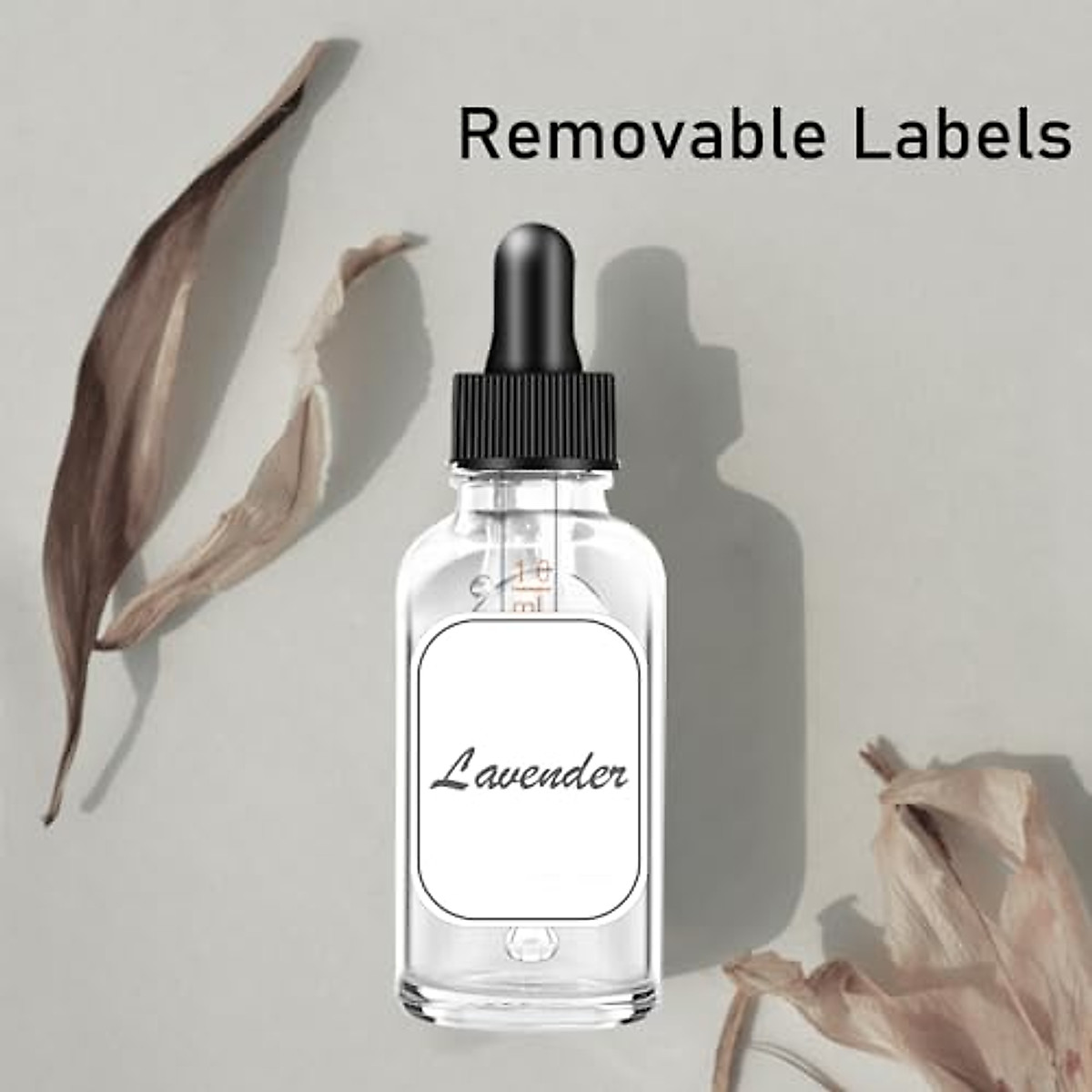 Bumobum Dropper Bottle 1 oz, Clear Glass Eye Dropper Bottles for Essential Oils with Labels and Funnel, 3 pack Tincture Bottle 30 ml with Measured Dropper