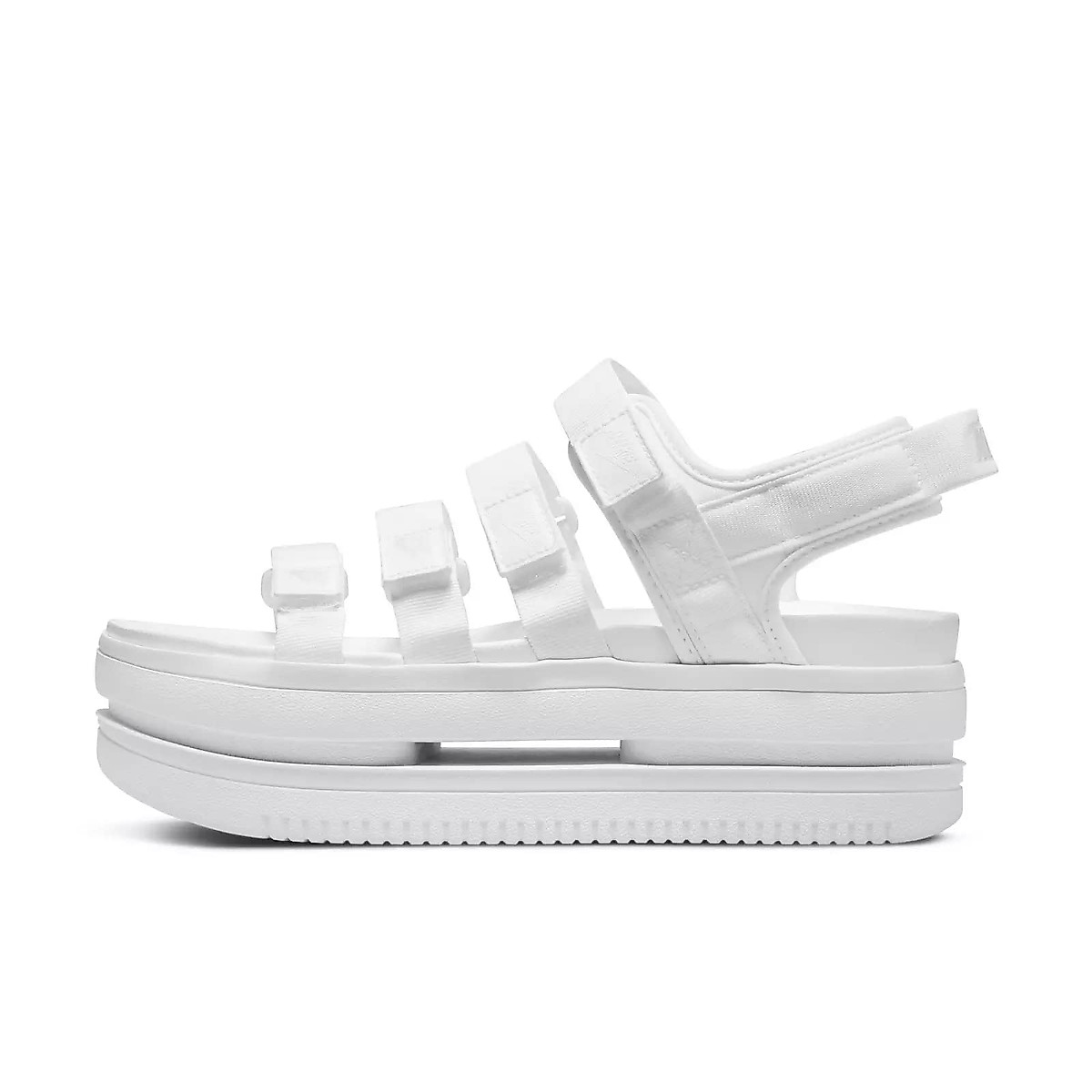 Nike Women's Icon Classic Sandal NA White/Pure Platinum-White (DH0224 100) - 7