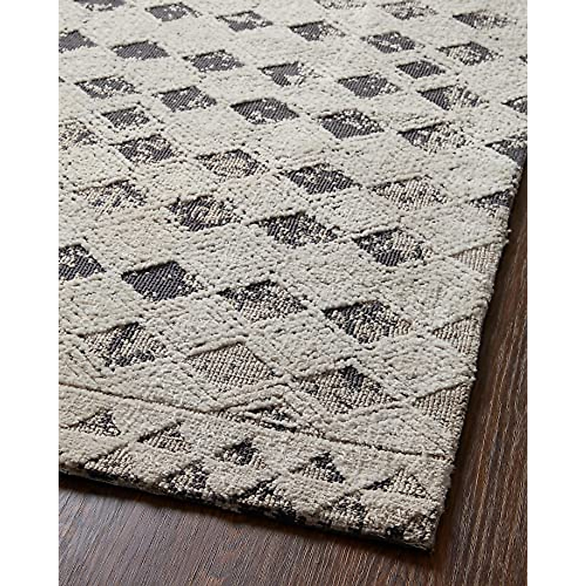 Justina Blakeney x Loloi Yeshaia Collection YES-02 Black/Neutral Transitional 7'-9" x 9'-9" Area Rug