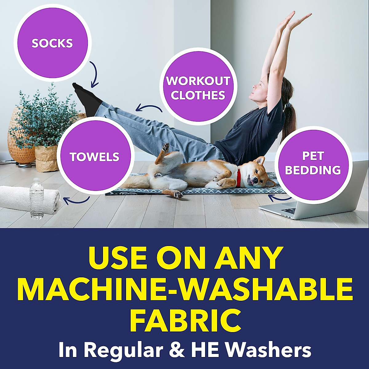 OxiClean Odor Blasters Odor and Stain Remover Laundry Booster Liquid, 50 fl oz 3-Pack