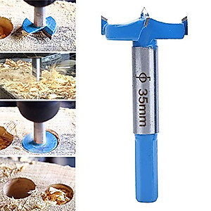 35mm Concealed Hinge Jig Kit, Woodworking Tool Drill Bits Hinge Drilling Hole Router Jig for Cabinet Cupboard Door Installation