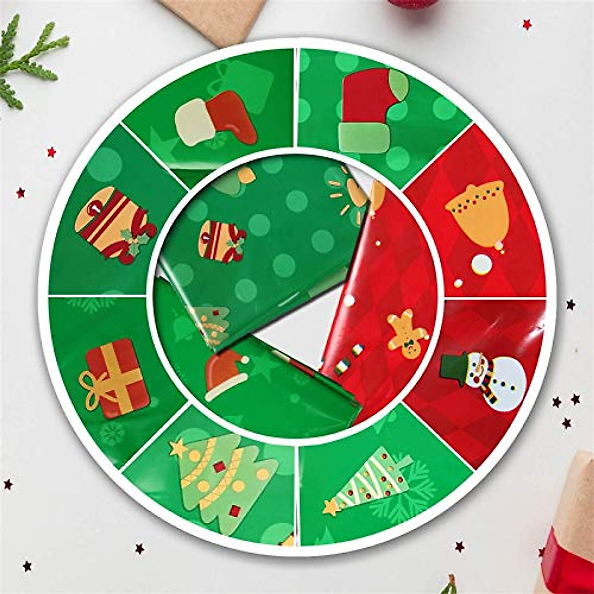 DLY Christmas large bag Jumbo Gift Bag，Christmas Giant Gift Bags extea-Large-Gift-Bag for Gifts - 36" x 44" Christmas Prints