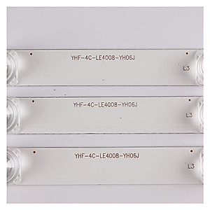 ALMVIS 3pcs LED Backlight 40" TV L40F3303B L40F3301B L40F3800A Bar Strip fit for TOT-40F3800-3X8-3030C-V1 Screen LVF400SS0TE2V2 Fit for TCL LED TV Backlight (Size : 1set)