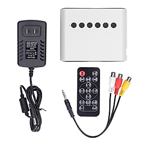 Mini Projector, Portable Multimedia Home Theater Movie Projector Micro Mobile Phone Same Screen 1080P Full HD Projector for Laptop TV Phone Tablet(White US Plug)