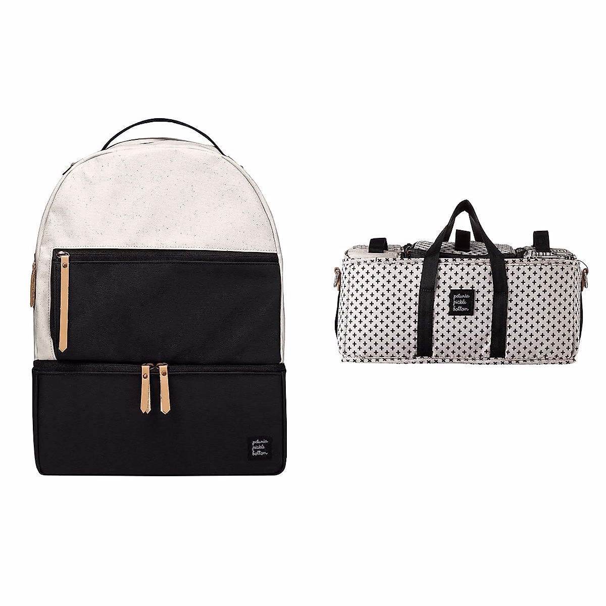 Petunia Pickle Bottom - Axis Backpack (Birch/Black) + Caddy (Positive) Bundle