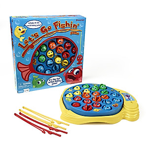 Let's Go Fishin' Game by Pressman - The Original Fast-Action Fishing Game!, 1-4 players
