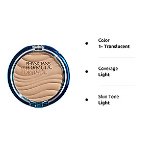 Physicians Formula Mineral Wear Talc-Free Mineral Airbrushing Pressed Powder Translucent | Dermatologist Tested, Clinically Tested