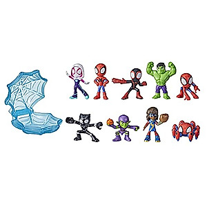 Spidey and His Amazing Friends Marvel Webs Up Minis Surprise Collectible Action Figure Toy, 2.5-Inch Scale Figure in Web Case, Age 3 and Up