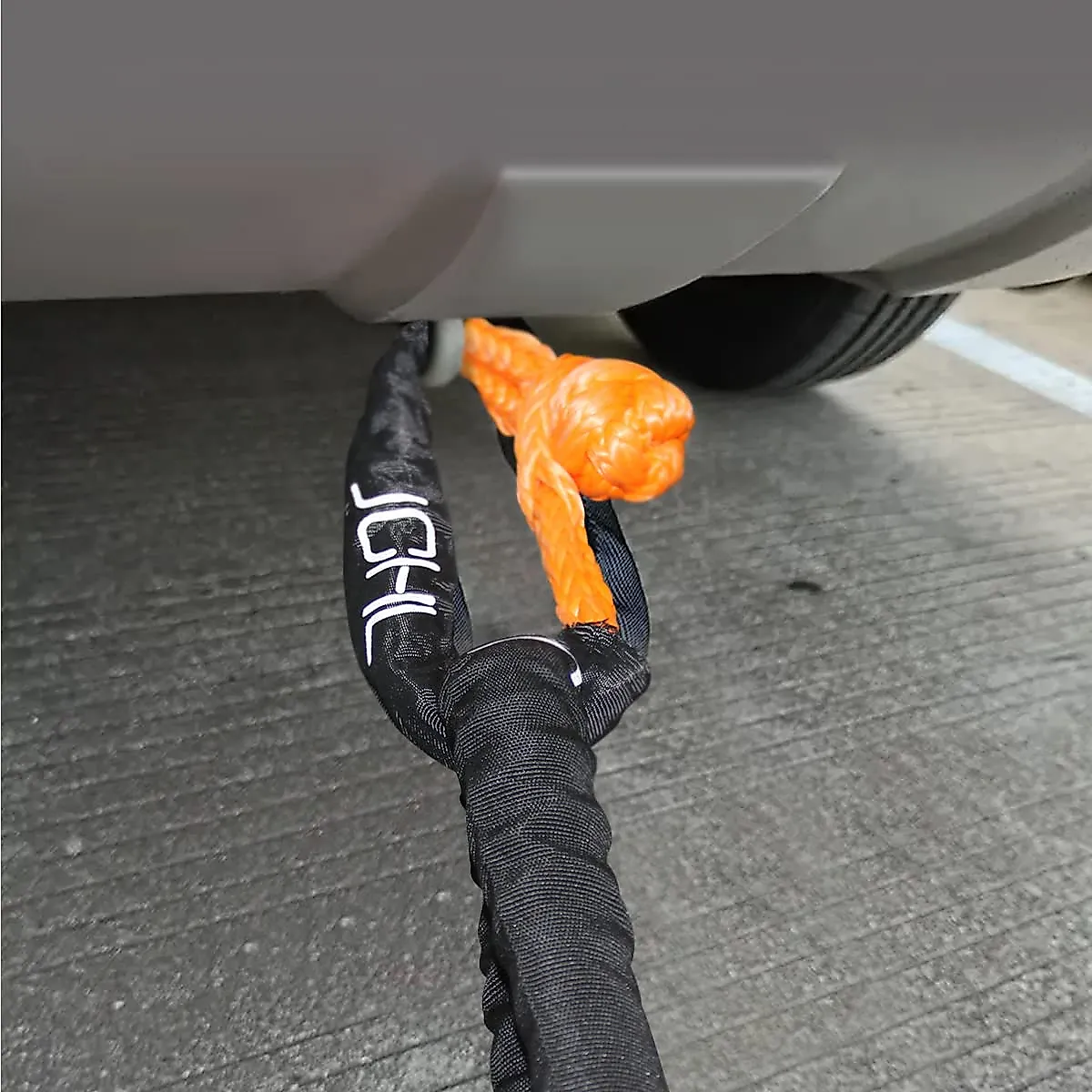 JCHL Soft Shackle Synthetic Road Recovery Rope 1/2' X 23 Inch 56000LBS Breaking Strength Tow Shackles for Sailing SUV Off Road Towing ATV Recovery 2 Pack