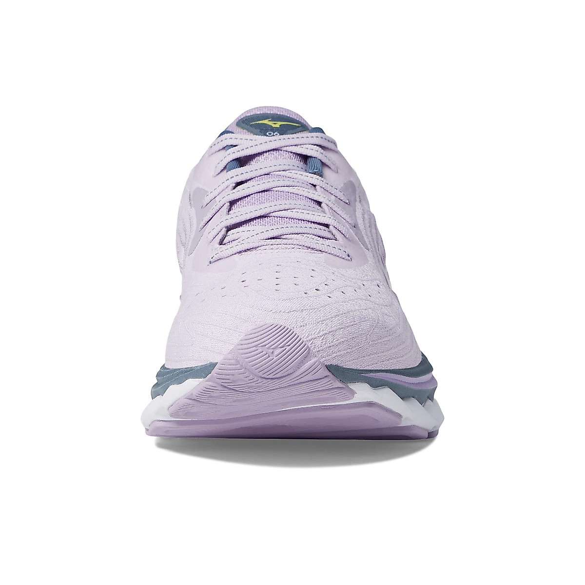 Mizuno Women's Wave Sky 6 Running Shoe, Pastel Lilac/White, 8