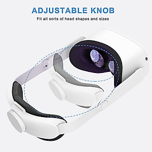 SUPERUS Head Strap for Meta Quest 2 VR - Elite Strap Replacement with Adjustable Hinge - Enhanced Comfort, Reduces Head Pressure - VR Accessories for Quest 2