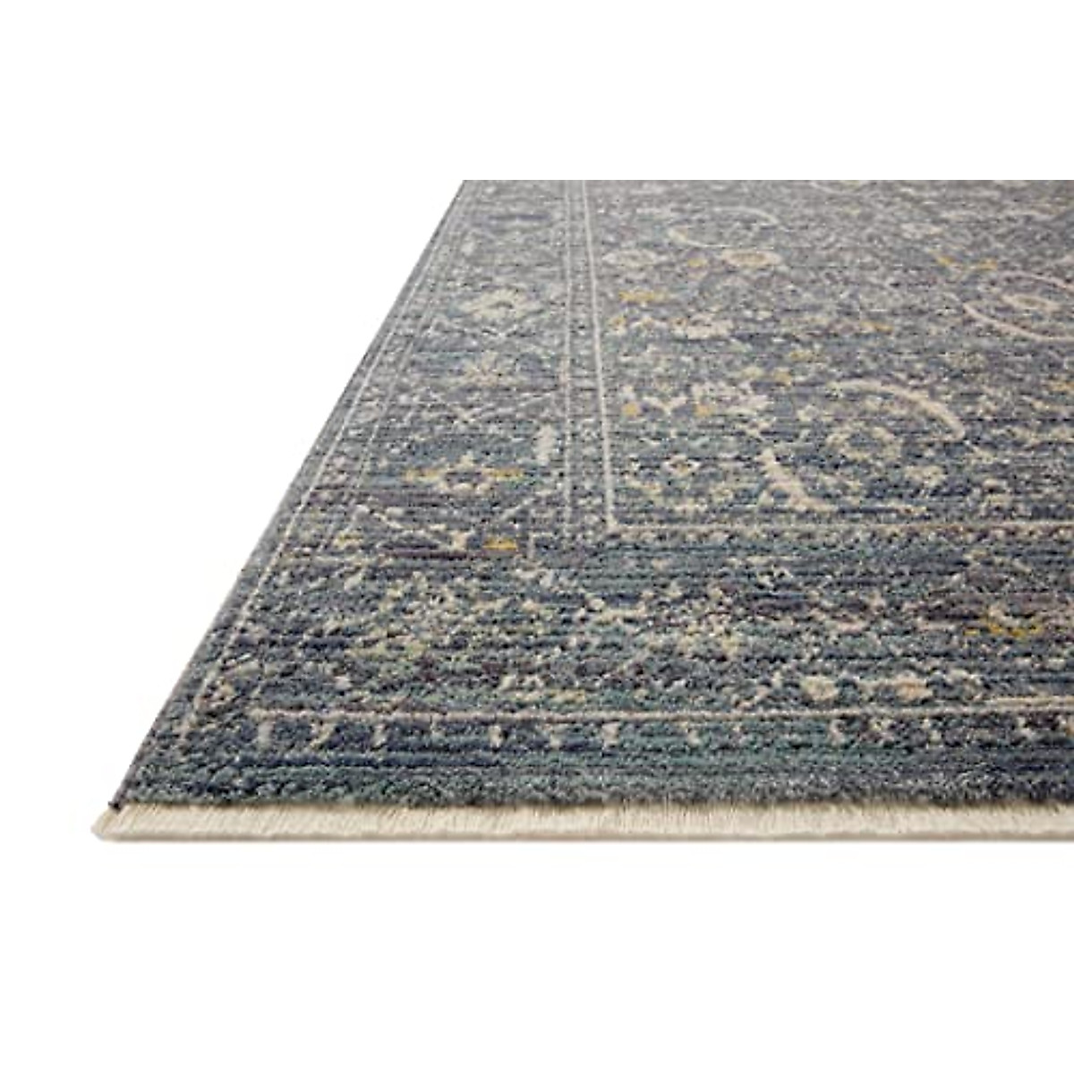 Loloi Jean Stoffer x Bradbury Collection, Ocean & Gold, 10'-0" x 14'-0" Area Rug – Modern & Traditional Area Rugs for Living Room Bedroom Entryway & Hallway No Shed High Traffic Area Decor Rug