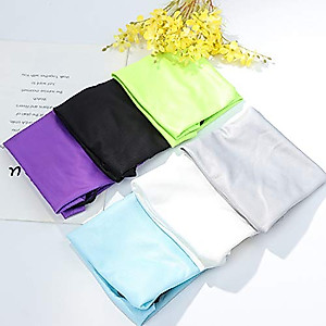 FINREZIO 6PCS Men Women Face Neck Bandana with Ear Loops Balaclava Neck Gaiters Face Neck Scarf for Sun Dust Wind Motorcycle Fishing Running