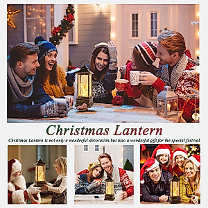 Christmas Decorations Christmas Snow Globe Christmas Lanterns Water Lanterns Glittering with Music USB and Battery Operated Singing Snow Globe Decoratives (Golden Dove Angel)