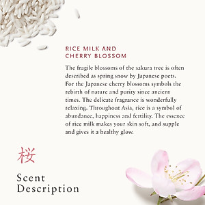 RITUALS Sakura Home Decor Scented Candle with Cherry Blossom & Rice Milk - 10.2 Oz