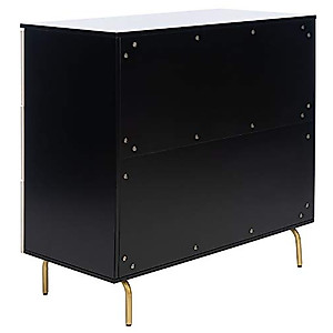 Safavieh Home Genevieve Black Modern 3-drawer Dresser