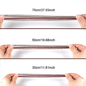 Teenitor Hair Accessories Hair Net Set, Includes 40pcs Invisible Hair Nets for Ballet Recital & 80pcs Bobby Pins for Bun Maker, Brown, 3 Size