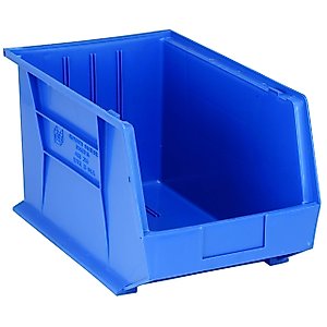 QUANTUM STORAGE SYSTEMS K-QUS260BL-2 2-Pack Ultra-Stack and Hang Bins, 18" x 11" x 10", Blue