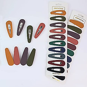 TIXBABY 20 Pcs Hair Clips for Girls - Hair Barrettes for Women - Metal Snap Hair Clips - Toddler Hair Clips - Hair Accessories for Kids Teens Girls(Hair Clips-A)