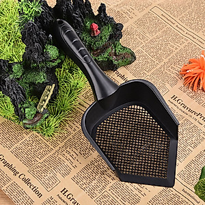 DHXYZZB Cat Litter Scoop, Small Holes 3.0MM Fine Litter Scooper Shovel for Cat Dog Rabbits Hamster Snake Sifter Scoops PVC Non-Toxic