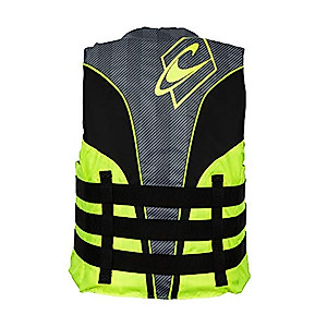 O'Neill Men's Superlite USCG Life Vest,Black/Lime/Smoke:Lime,M