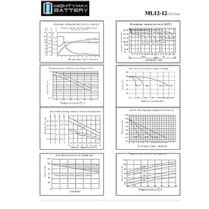 Mighty Max Battery 12V 12AH Replacement Battery compatible with Panasonic LC-RA1212PG1-4 Pack