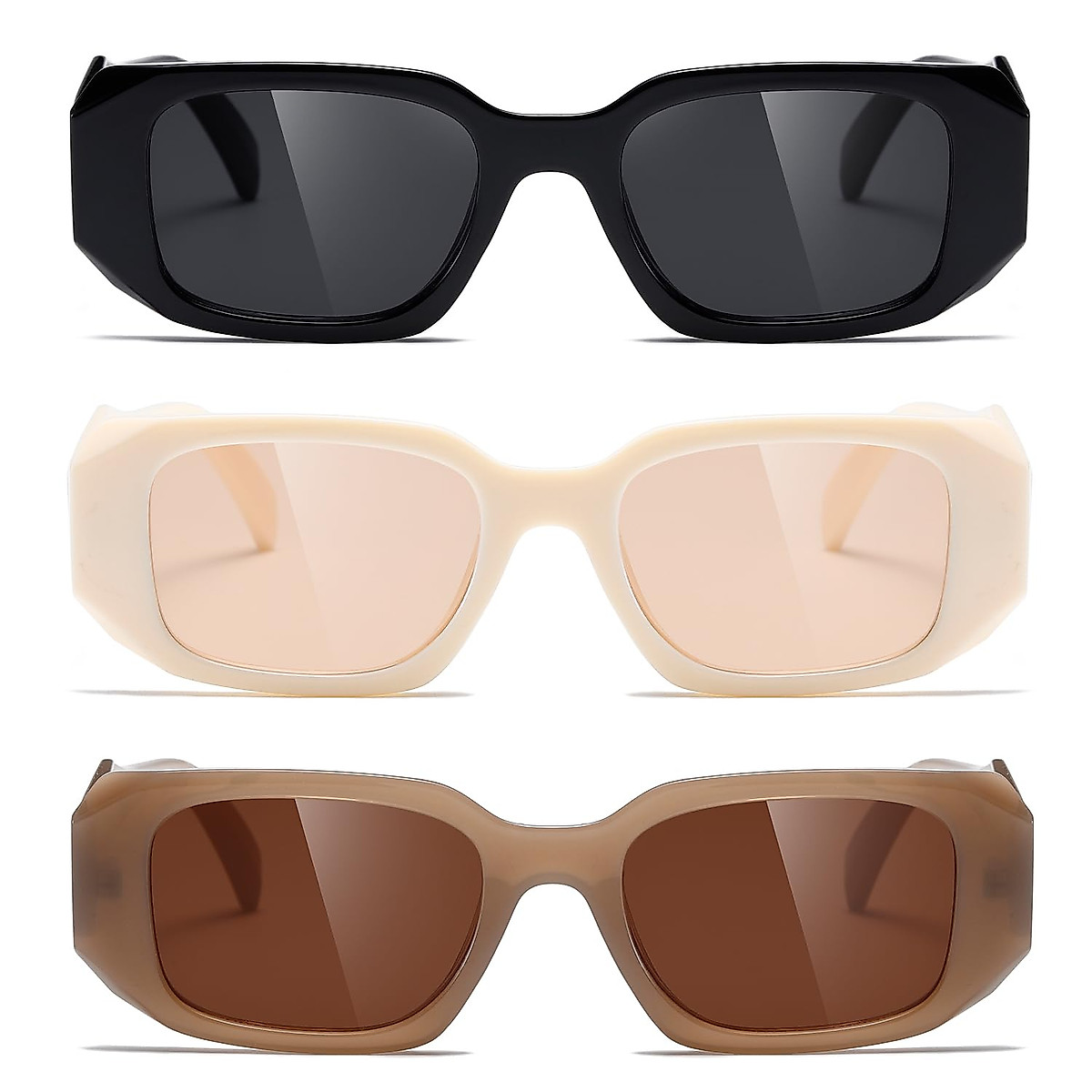 TIANYESY Sunglasses Women Square Men Trendy Show shades Retro fashion vogue UV Protection