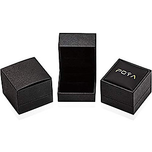 POYA TUNGSTEN Forest Rings for Men 8 mm Black Plated Wedding Band with Wood Liner Comfort Fit (8)