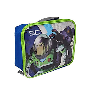 BUDDY N BUDDIES Lightyear Rectangle Lunch Bag, and Buzz Lightyear 15 Backpack with Plain Front